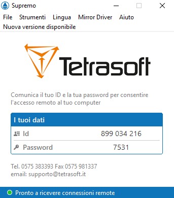 Supporto Tetrasoft - Tetrasoft